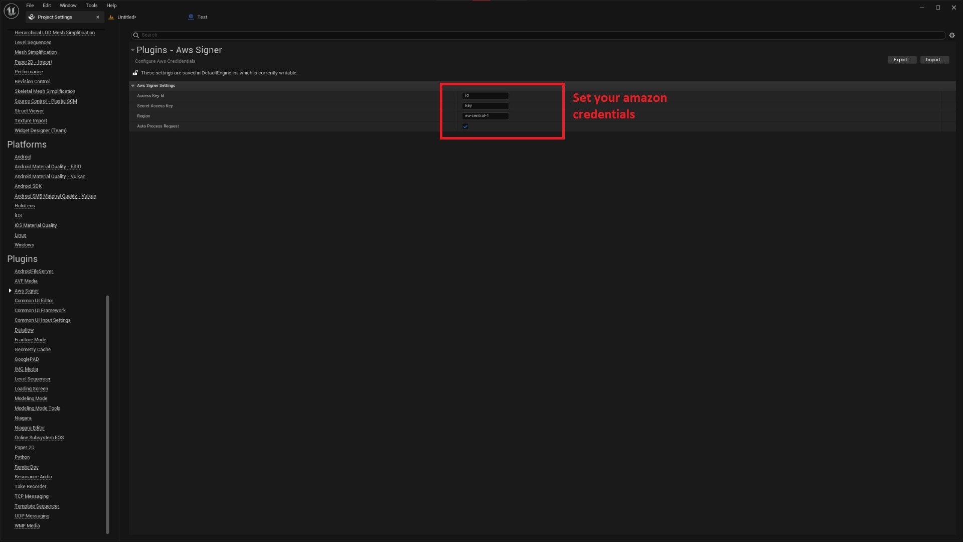 Sigv4 Request Handler For Aws In Code Plugins Ue Marketplace